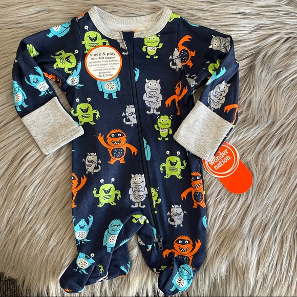 wonder nation | One Pieces | Wonder Nation Preemie Baby Boy Monsters ...